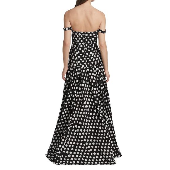 Studio 189 | Dresses | Studio 89polka Dots Offtheshoulder Evening Gown ...